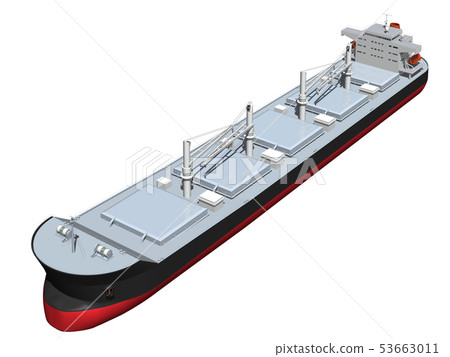 Bulk cargo ship - Stock Illustration [53663011] - PIXTA