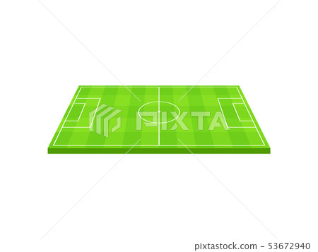 Green football field. Vector illustration on... - Stock Illustration ...