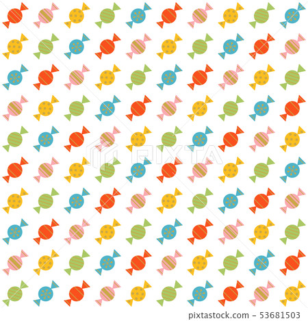 Candy (Seamless Pattern) - Stock Illustration [53681503] - PIXTA
