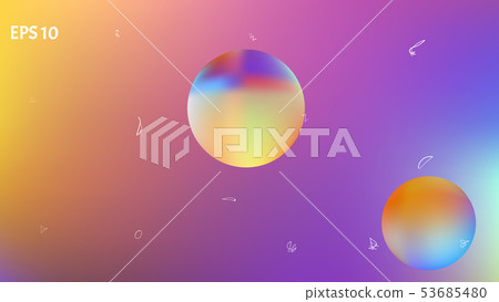 Minimal abstract space fantasy clean. - Stock Illustration [53685480 ...