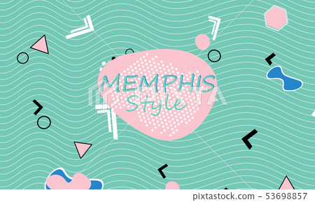 Memphis. 90s pattern. Geometric shapes - Stock Illustration [53698857 ...