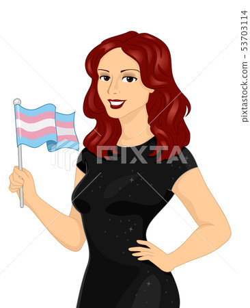 Girl Transgender Flag Illustration - Stock Illustration [53703114] - PIXTA