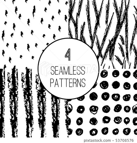 Vector seamless pattern collection - Stock Illustration [53708576] - PIXTA