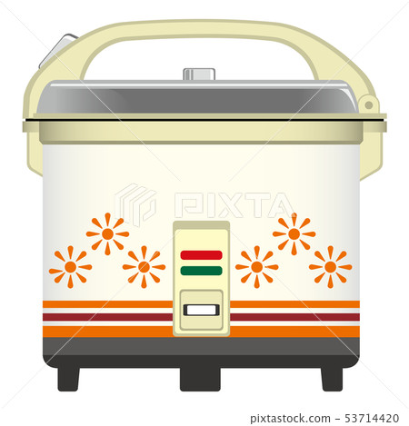 Retro rice cooker - Stock Illustration [53714420] - PIXTA