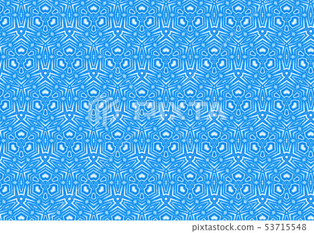 Abstract bright blue repeating pattern - Stock Illustration [53715548 ...