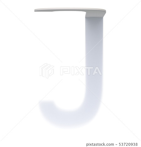 Vertical drop shadow font Letter J 3D - Stock Illustration [53720938 ...