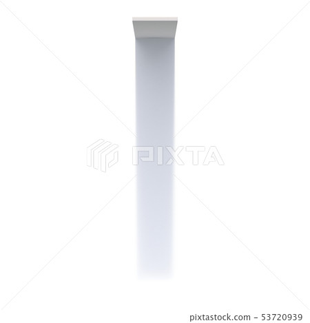 Vertical drop shadow font Letter I 3D - Stock Illustration [53720939 ...