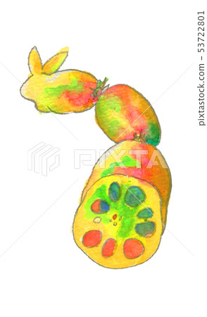 Lotus root rabbit - Stock Illustration [53722801] - PIXTA