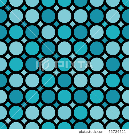 Continuous pattern of circles-seamless - Stock Illustration [53724521 ...