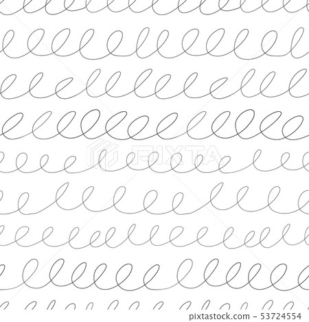 Scribble line pattern-seamless - Stock Illustration [53724554] - PIXTA