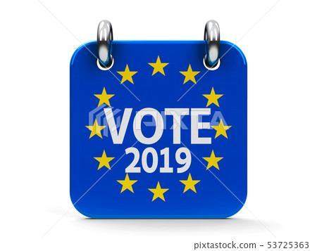 Vote election 2019 icon calendar - Stock Illustration [53725363] - PIXTA