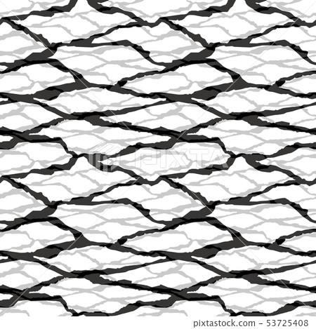 Cracked texture pattern-seamless - Stock Illustration [53725408] - PIXTA