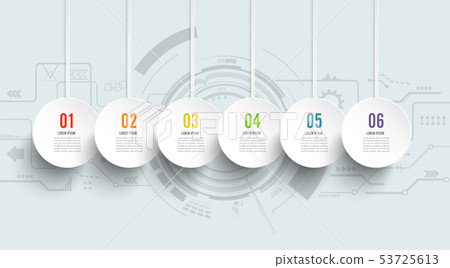 Template Timeline Infographic technology - Stock Illustration [53725613 ...