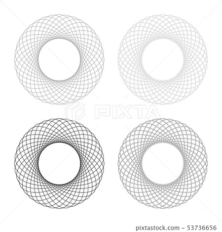Spirograph abstract element Circle shape - Stock Illustration [53736656] - PIXTA