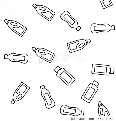 Detergent, Washing Liquid Vector Seamless Pattern - Stock Illustration ...