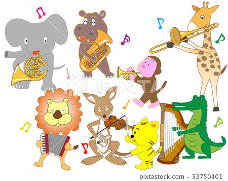 Animal concert - Stock Illustration [53750401] - PIXTA
