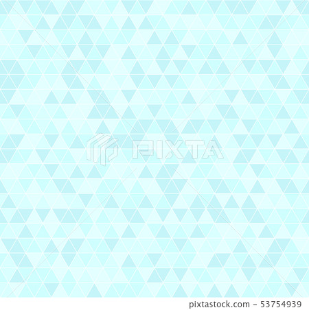 Cyan triangle pattern. Seamless vector - Stock Illustration [53754939 ...