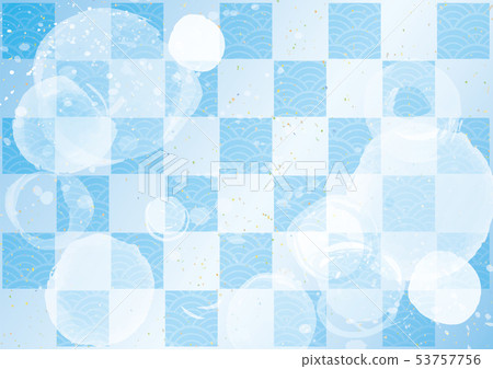 Refreshing light blue Japanese style pattern - Stock Illustration ...