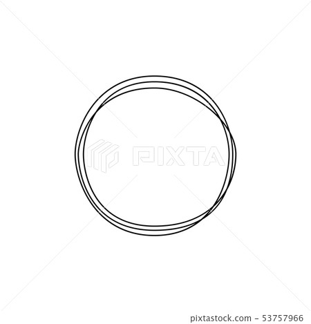 Continuous one line drawing circle. Minimalism... - Stock Illustration ...
