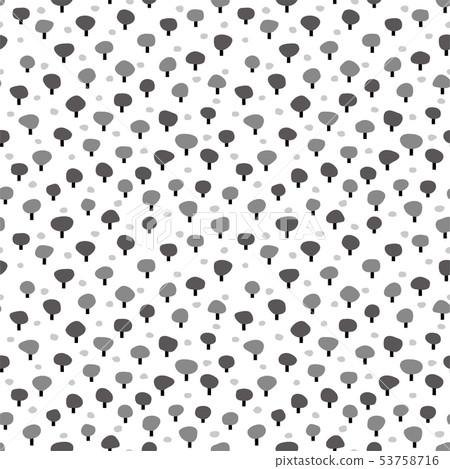 Tree pattern - seamless - Stock Illustration [53758716] - PIXTA