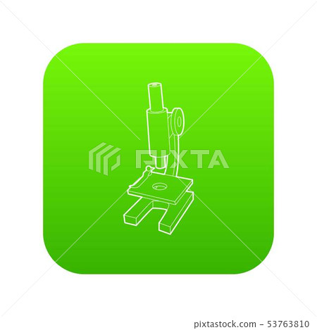 Microscope icon green vector - Stock Illustration [53763810] - PIXTA