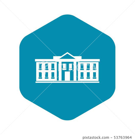 White house USA icon, simple style - Stock Illustration [53763964] - PIXTA