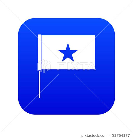 Vietnam flag icon digital blue - Stock Illustration [53764377] - PIXTA