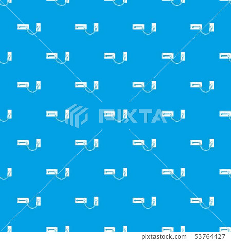 Lock snap pattern vector seamless blue - Stock Illustration [53764427 ...
