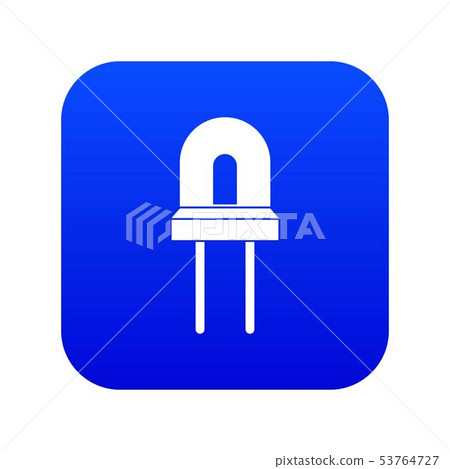 Halogen lamp icon digital blue - Stock Illustration [53764727] - PIXTA