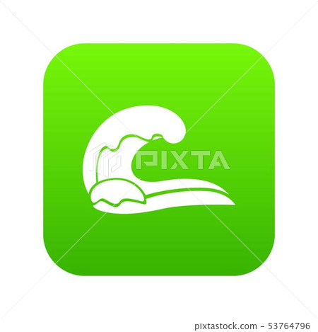 High wave icon, simple style - Stock Illustration [53764796] - PIXTA