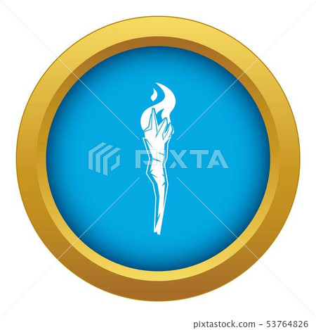Torch icon blue vector isolated-插圖素材 [53764826] - PIXTA圖庫