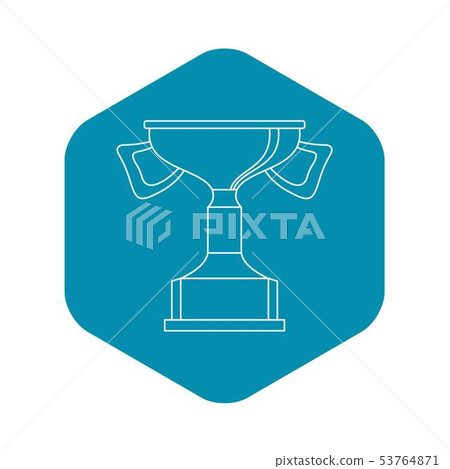 Cup for victory icon, outline style - Stock Illustration [53764871] - PIXTA