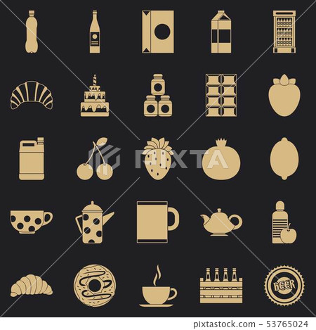 Ale icons set, simple style - Stock Illustration [53765024] - PIXTA