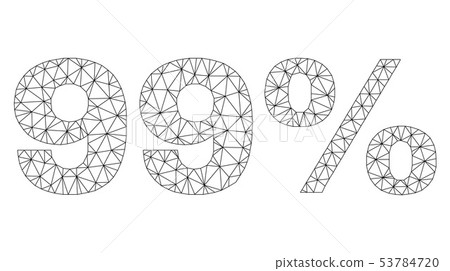 Polygonal 2D 99 Text Label - Stock Illustration [53784720] - PIXTA