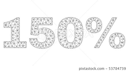Polygonal Carcass 150 Text Label - Stock Illustration [53784739] - PIXTA