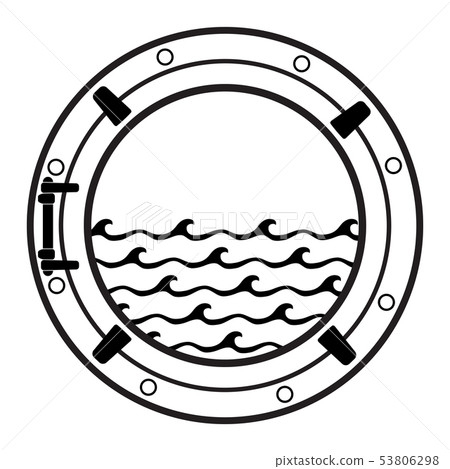 vector submarine boat window symbol - Stock Illustration [53806298] - PIXTA
