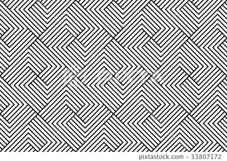 Abstract geometric pattern with stripes, lines. - Stock Illustration ...
