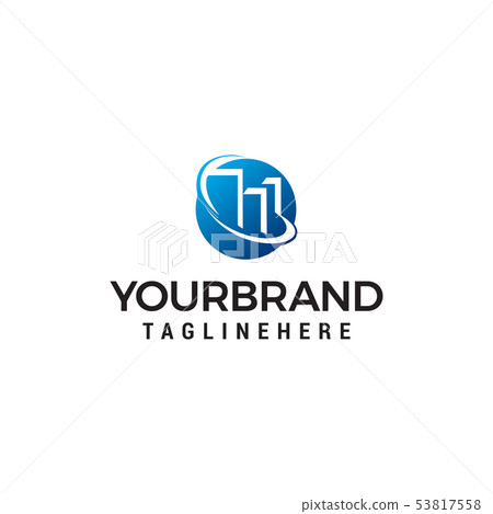 real estate circle logo design concept template - Stock Illustration ...