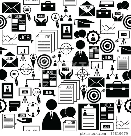 job seamless pattern background icon. - Stock Illustration [53819679 ...