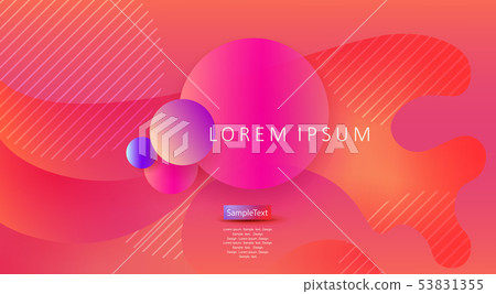 Bright orange abstract design with oval... - Stock Illustration ...