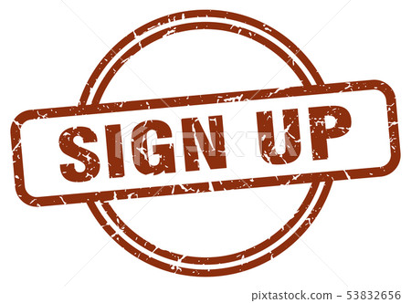 sign up stamp - Stock Illustration [53832656] - PIXTA