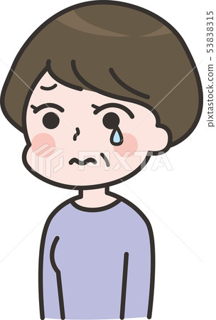 A sad woman - Stock Illustration [53838315] - PIXTA