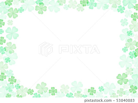 Spring green clover background - Stock Illustration [53840883] - PIXTA