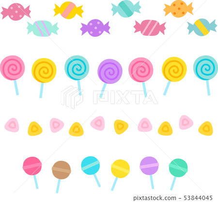 Candy, candy illustration set - Stock Illustration [53844045] - PIXTA