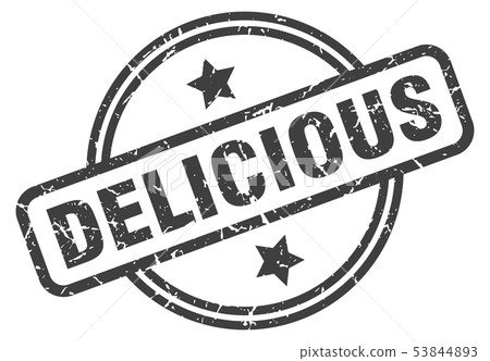 delicious stamp - Stock Illustration [53844893] - PIXTA