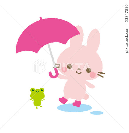 Rabbit and frog - Stock Illustration [53847856] - PIXTA