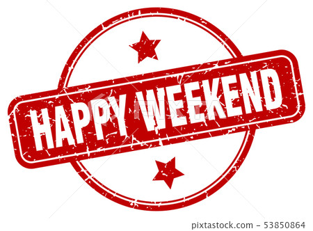 happy weekend sign - Stock Illustration [53850864] - PIXTA