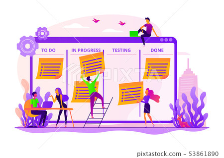 Task management concept vector illustration - Stock Illustration ...