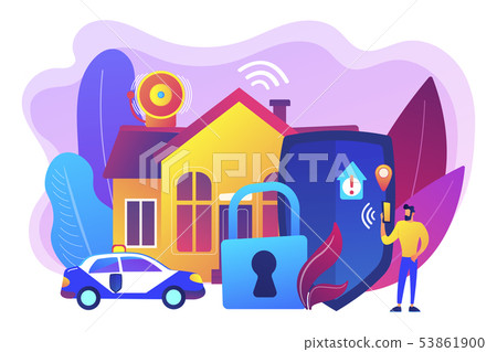 Security systems design concept vector... - Stock Illustration ...