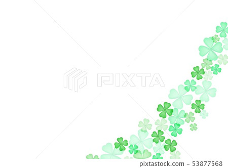 Spring green clover background - Stock Illustration [53877568] - PIXTA